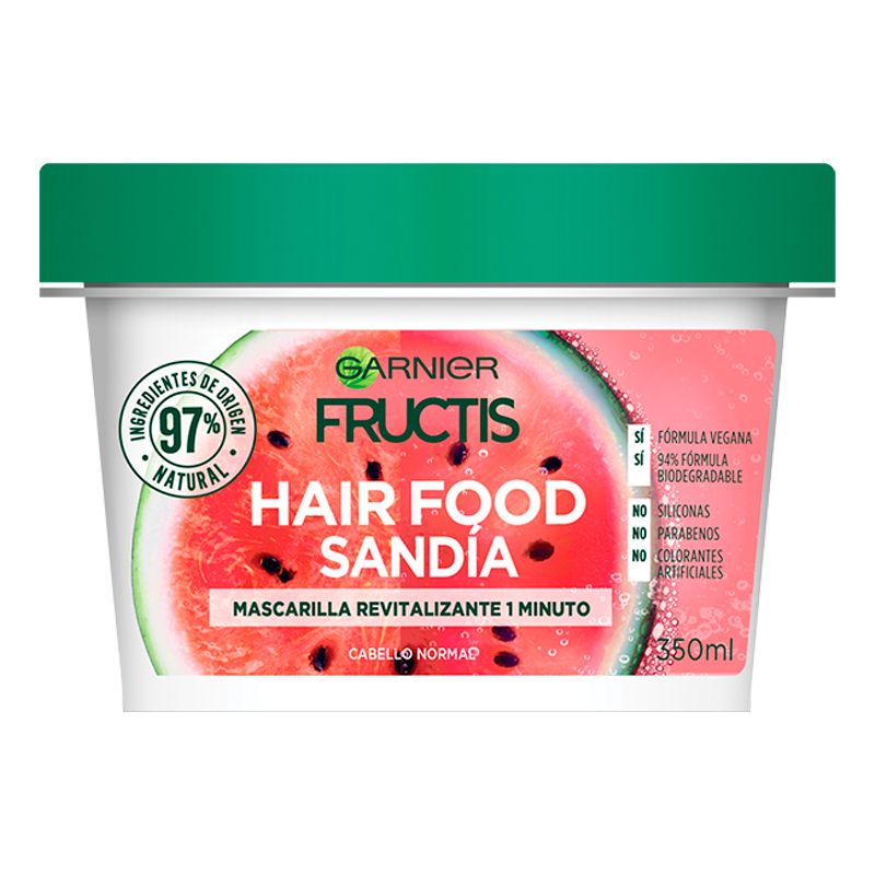 Mascarilla Revitalizante Fructis Hair Food Sandía - 350ML | Punto Farma