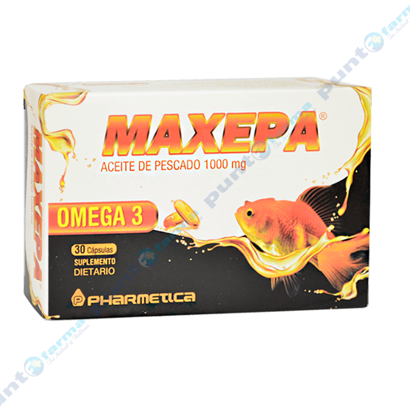 Maxepa Aceite de Pescado 1000 mg - Caja de 30 cápsulas | Punto Farma