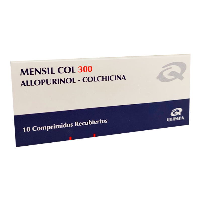 Mensil Col 300 Allopurinol Colchicina - Caja de 10 comprimidos ...