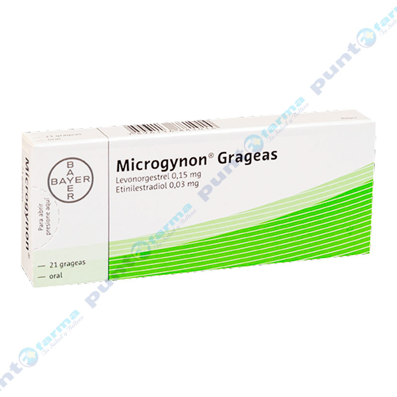 Microgynon Grageas - Caja de 21 grageas | Punto Farma