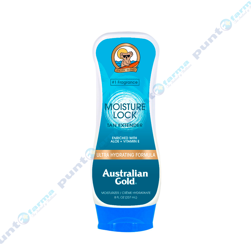Moisture Lock Tan Extender Formula Ultra Hydrating Australian Gold ...
