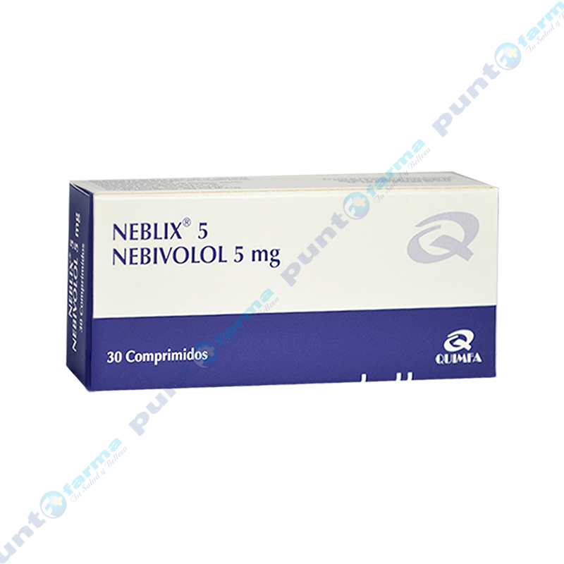 Punto Farma | Neblix 5 Nebivolol 5 mg - Caja de 30 comprimidos