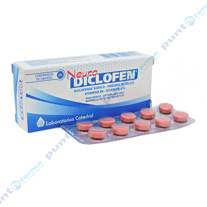 Neuro Diclofen Diclofenac Sodico 50 mg - Caja de 20 Comprimidos ...