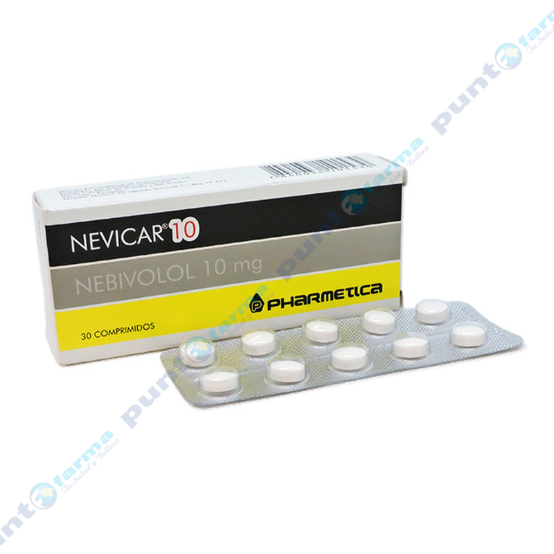 Nevicar 10 Nebivolol 10mg - Caja de 30 comprimidos | Punto Farma