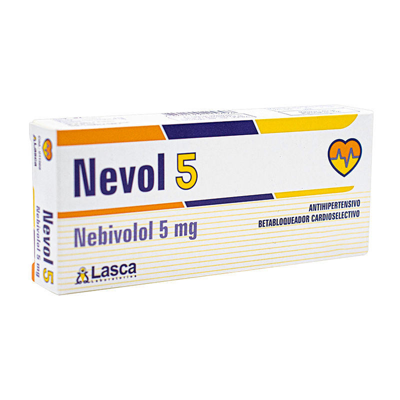 Nevol 5 Nebivolol 5 mg - Cont. 30 comprimidos | Punto Farma