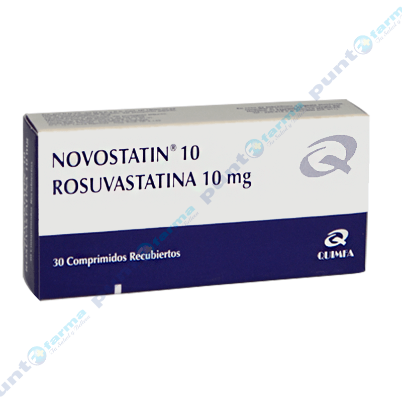 Novostatin 10 Rosuvastatina 10mg - Caja de 30 comprimidos recubiertos ...