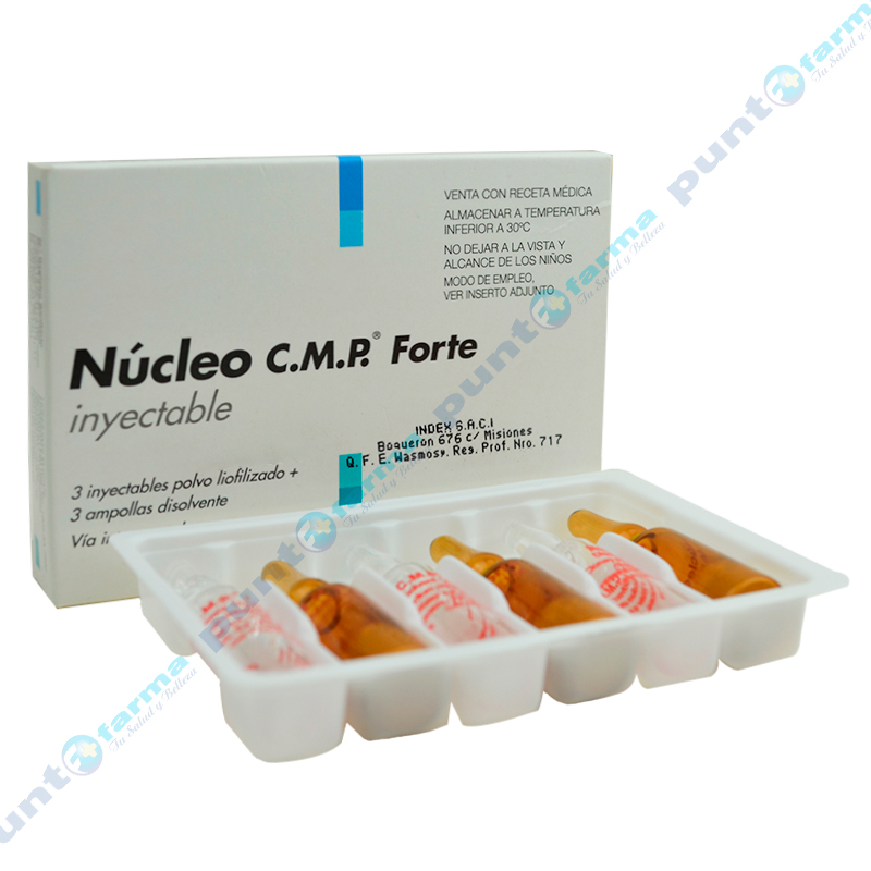 Núcleo C.M.P Forte - Cont. 3 inyectables más 3 ampollas disolventes ...