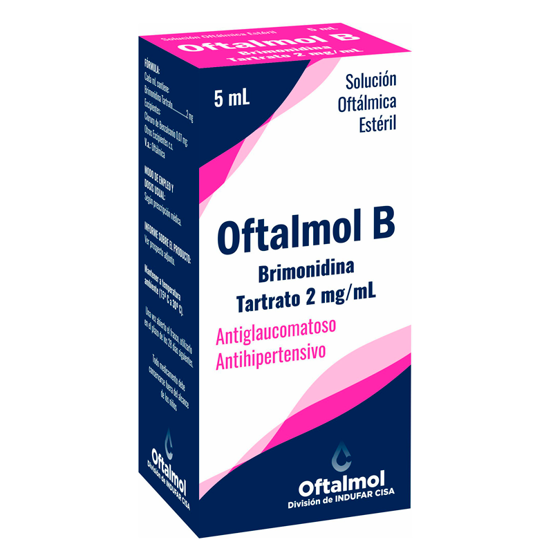 Oftalmol B Brimonidina Tartrato 2 mg Gotas - 5 mL | Punto Farma