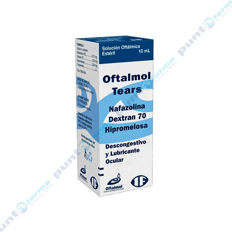 Oftamol Tears Nafazolina Dextran 70 Hipromelosa - Frasco de 10 ml ...