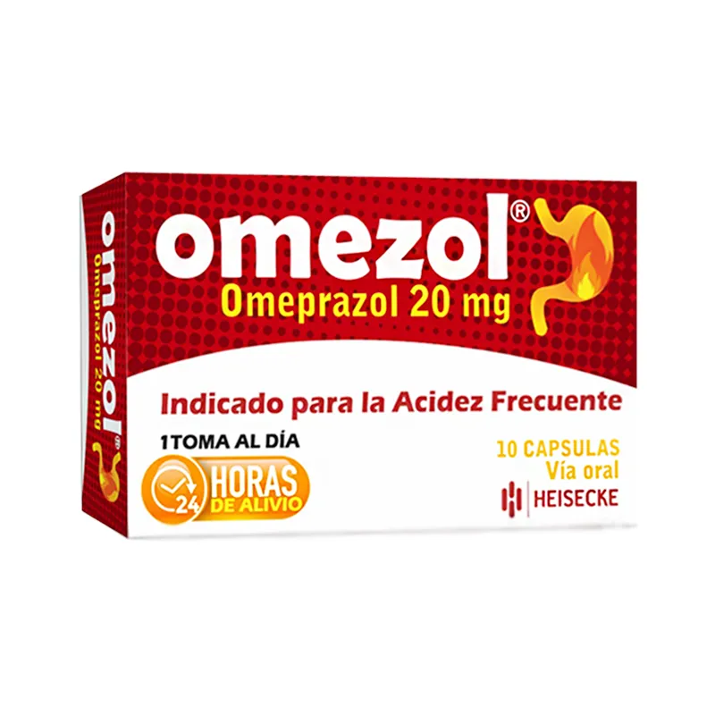 Omezol Omeprazol 20 mg - Caja de 10 cápsulas | Punto Farma