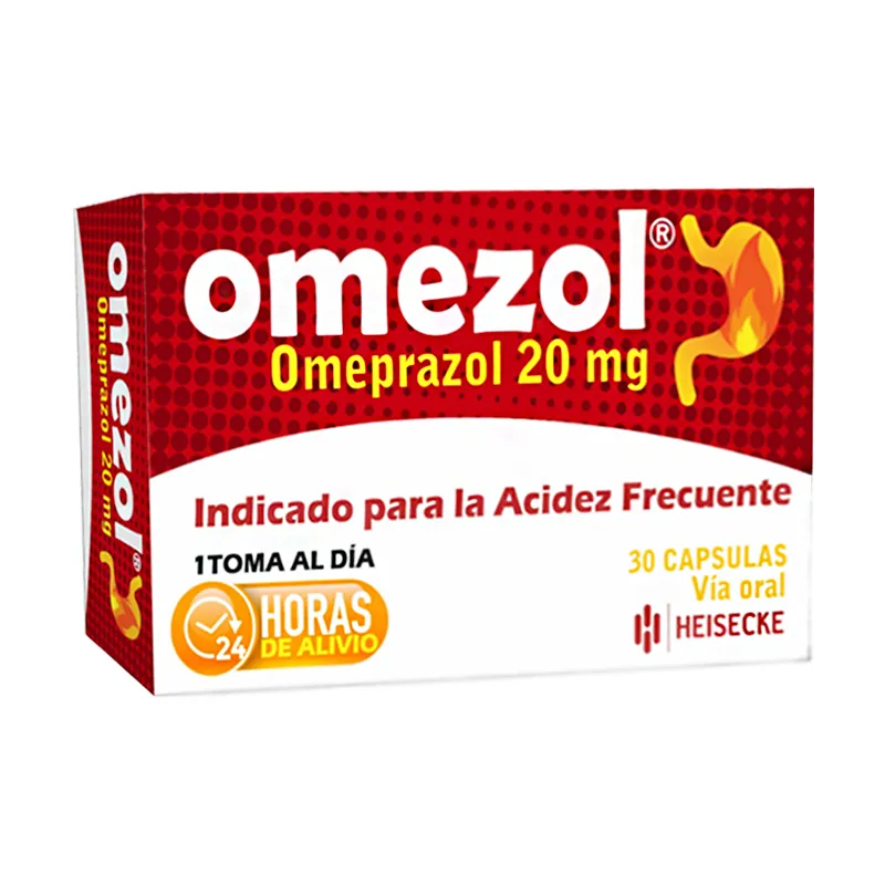 Omezol Omeprazol 20 mg - Caja de 30 capsulas | Punto Farma