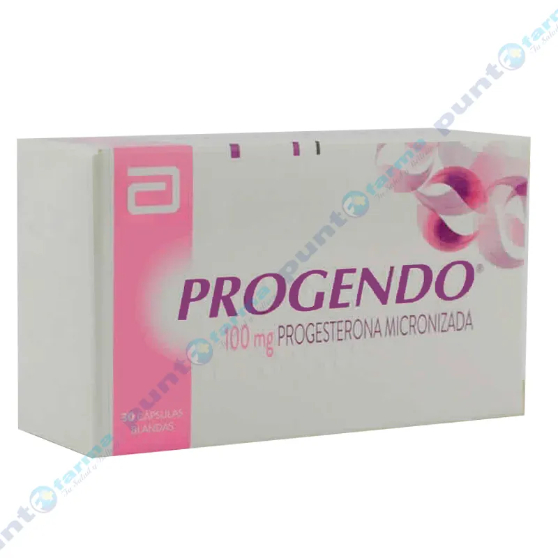 PROGENDO 100 mg Progesterona Micronizada - Caja de 30 cápsulas blandas | Punto Farma