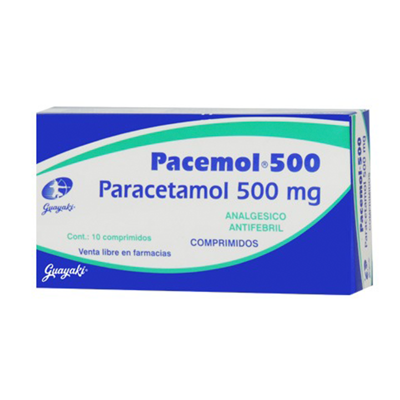 Pacemol 500 Paracetamol 500 mg - Cont. 10 Comprimidos | Punto Farma
