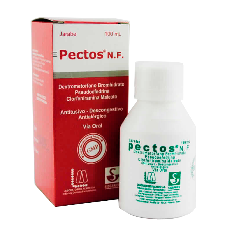 Pectos N.F. Dextrometorfano Bromhidrato - Jarabe de 100mL | Punto Farma