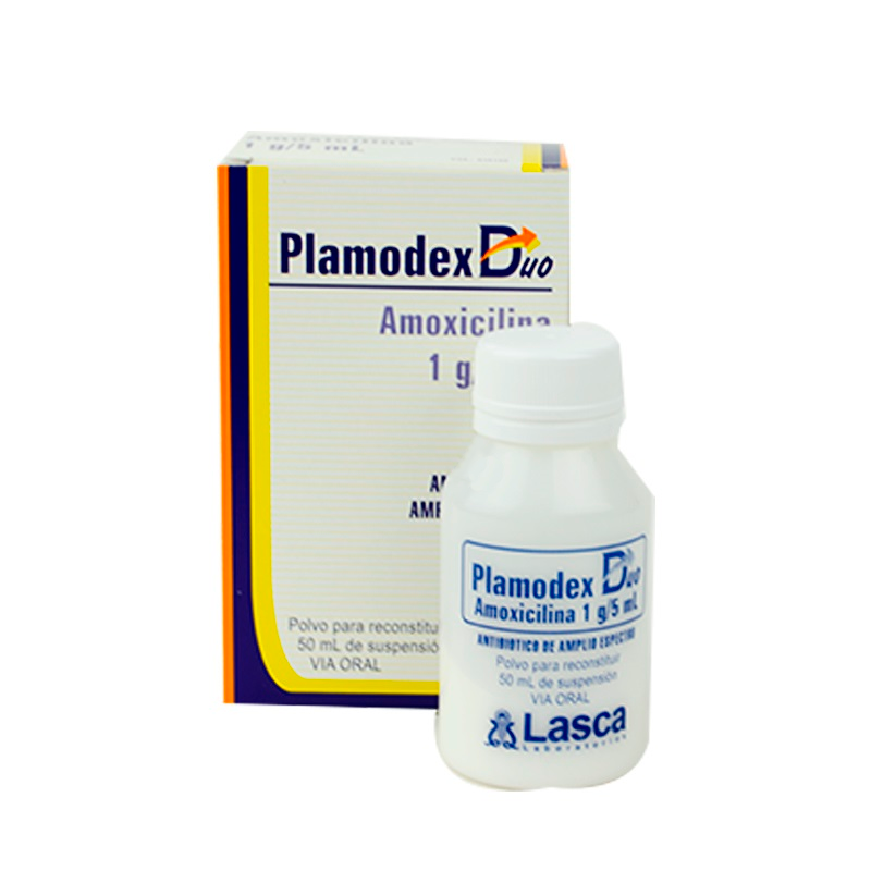 Plamodex Duo Amoxicilina 1 g/5 mL - Cont. 50mL | Punto Farma