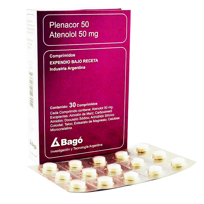 Plenacor Atenolol 50 mg - Cont. 30 comprimidos | Punto Farma