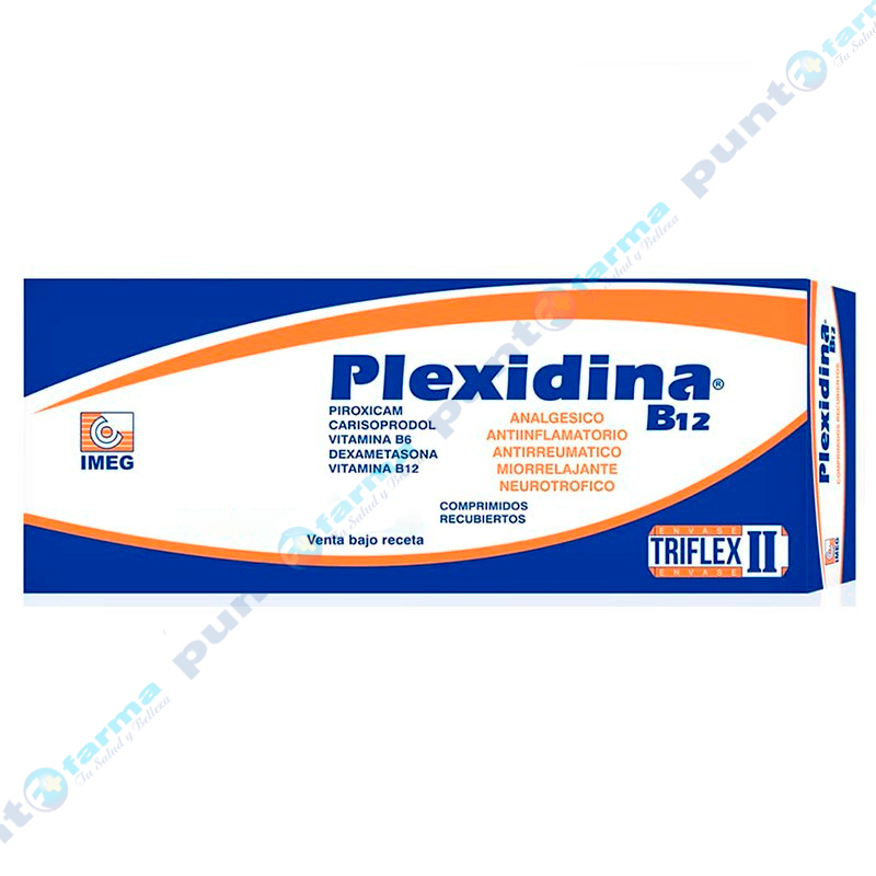 Plexidina B12 Piroxicam - Cont. 20 comprimidos recubiertos | Punto Farma