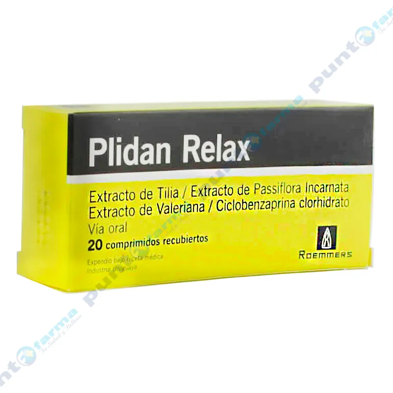Plidan Relax - Caja de 20 comprimidos recubiertos | Punto Farma