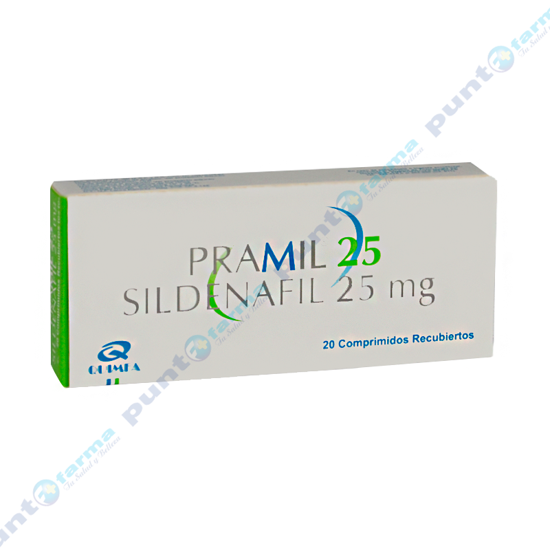 Pramil 25 Sildenafil 25mg - Caja de 20 comprimidos recubiertos | Punto ...