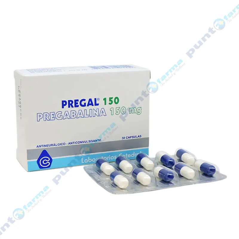 Pregal 150 Pregabalina 150 mg - Cont. 30 capsulas blandas | Punto Farma