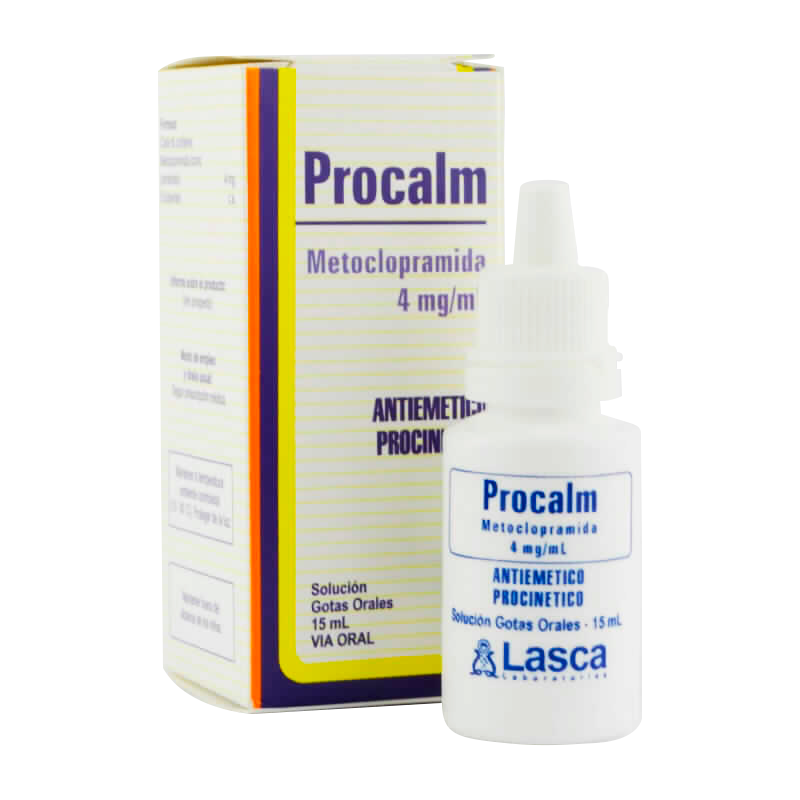 Procalm Metoclopramida 4 mg/mL - Solución gotas orales 15mL | Punto Farma