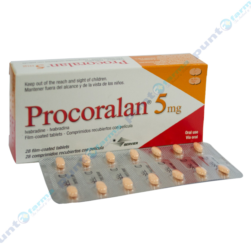 Procoralan 5 mg Ivabradina - Cont. 28 comprimidos recubiertos con ...
