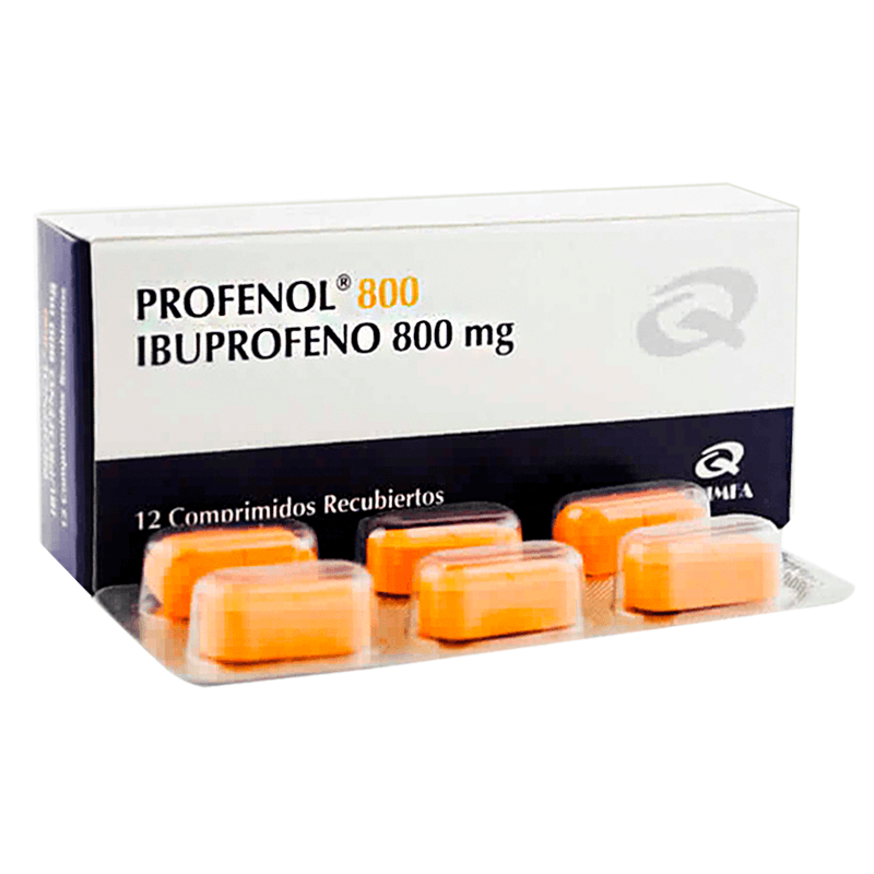 Profenol 800 Ibuprofeno - Caja de 12 comprimidos recubiertos | Punto Farma