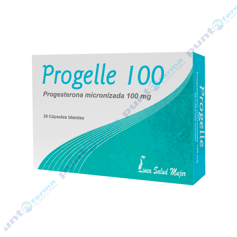 Progelle 100 Progesterona Micronizada 100 mg - Cont. 30 cápsulas blandas | Punto Farma