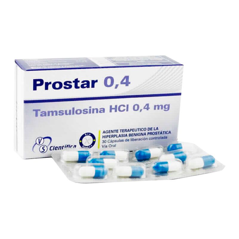 Prostar 0,4 Tamsulosina HCI 0,4 mg - Caja de 30 cápsulas | Punto Farma