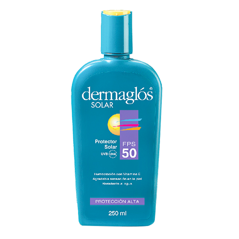 Protector Solar Emulsión FPS 50 Dermaglós - 250 mL | Punto Farma