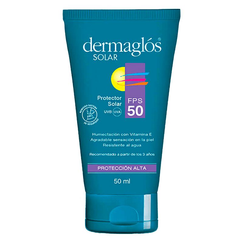 Protector Solar FPS50 Dermaglós Solar - 50 mL | Punto Farma