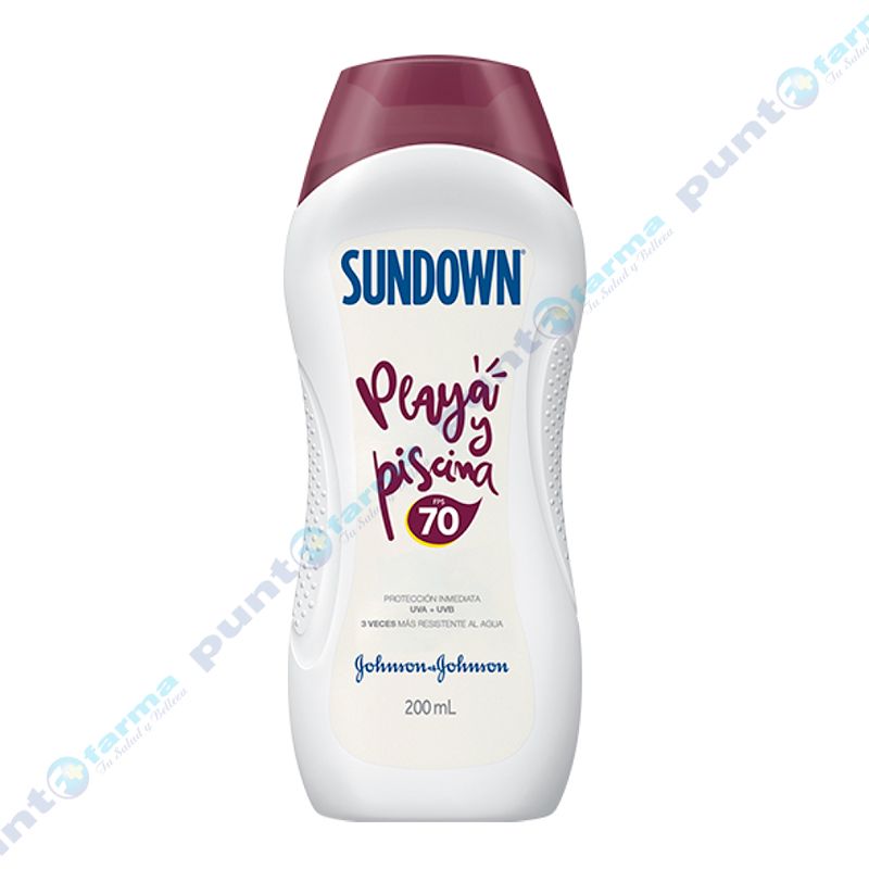 Protector Solar Playa y Piscina FPS70 Sundown - 200 mL | Punto Farma