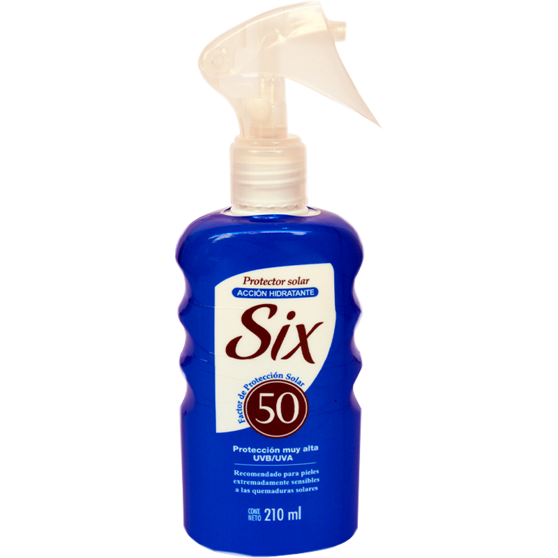 Protector Solar Six Adultos FPS 50 - 210 mL | Punto Farma