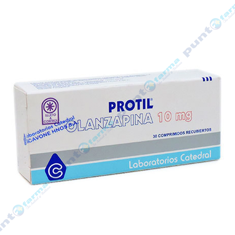 Protil Olanzapina 10 mg - Caja de 30 comprimidos recubiertos | Punto Farma