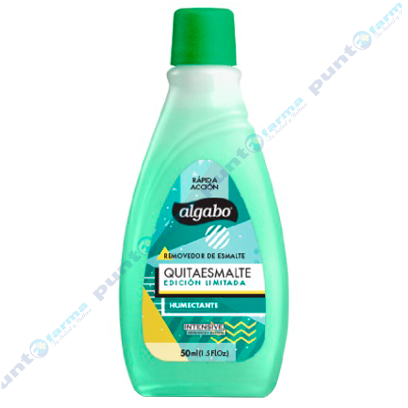 Quitaesmalte Humectante Intensive algabo® - 50mL | Punto Farma