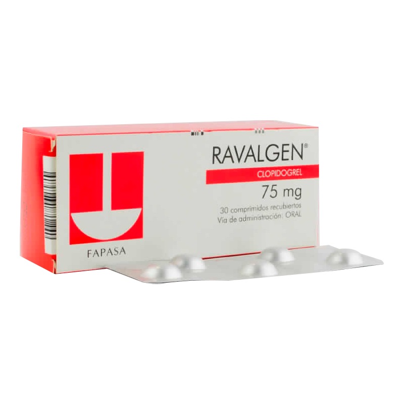 Ravalgen Clopidogrel 75 mg - Caja de 30 comprimidos. | Punto Farma
