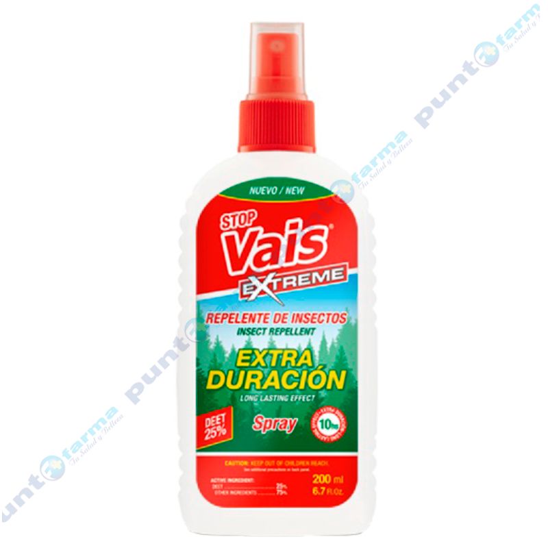 Repelente de Insectos Extra Duración Stop Vais - 200 mL | Punto Farma