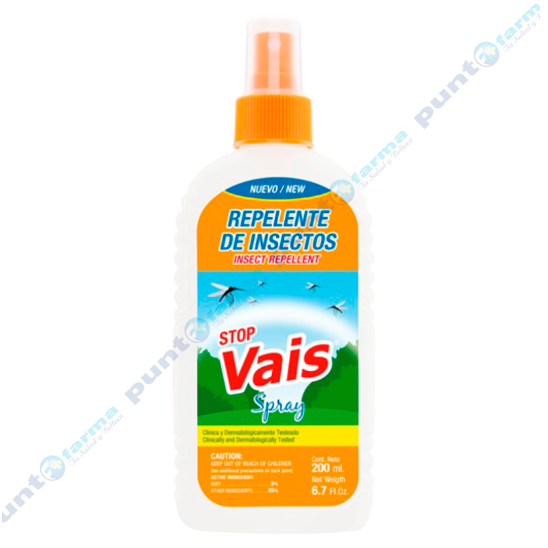 Punto Farma | Repelente de Insectos en Spray Stop Vais - 200 mL