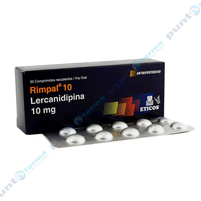 Rimpal 10 Lercanidipina - Contenido de 30 comprimidos | Punto Farma