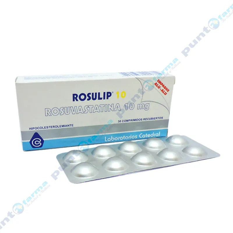 Rosulip 10 Rosuvastatina 10 mg - Caja con 30 comprimidos recubiertos ...