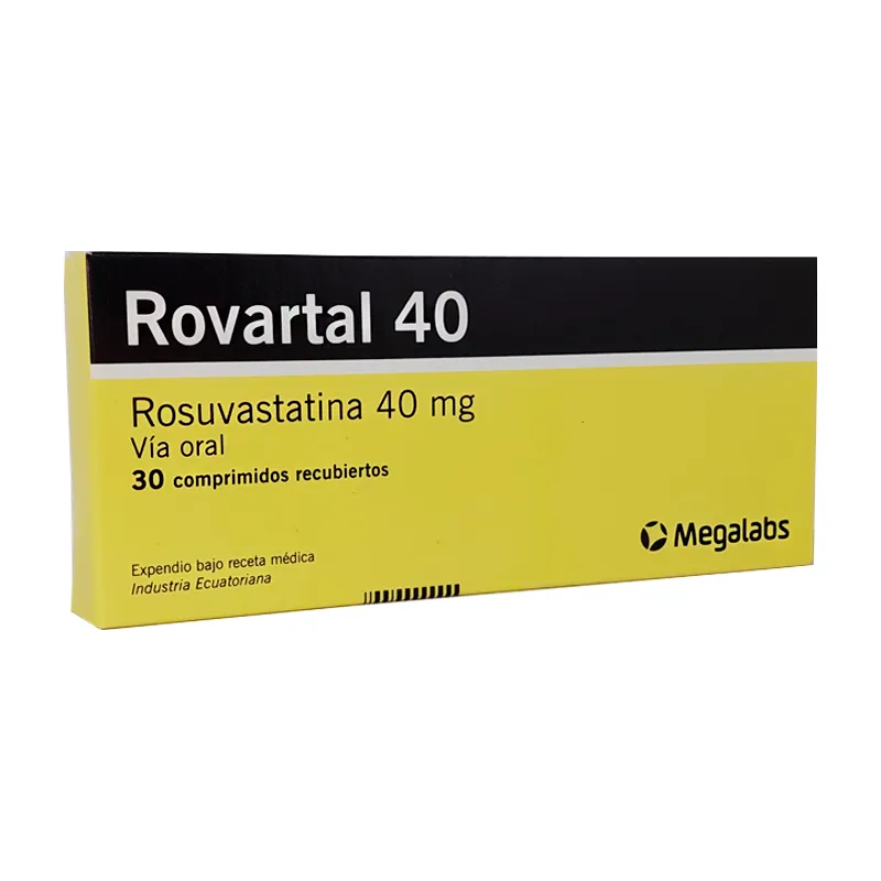 Rovartal Rosuvastatina 40 mg - Contiene 30 comprimidos recubiertos ...