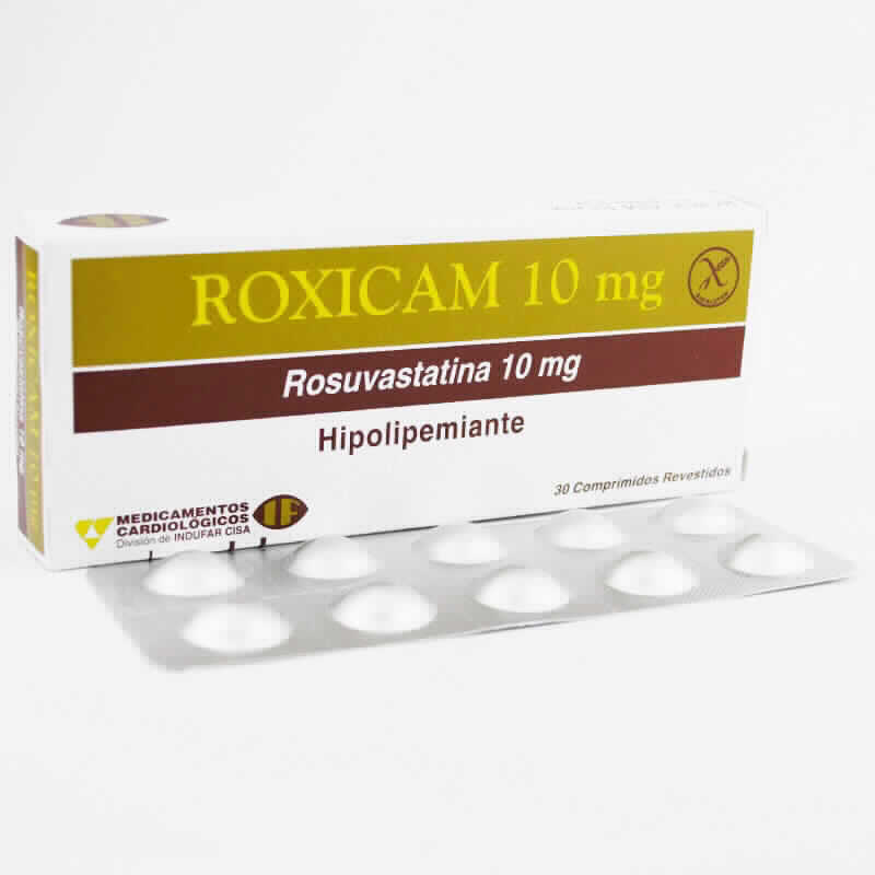 Roxicam Rosuvastatina 10 mg - Caja de 30 comprimidos revestidos | Punto ...