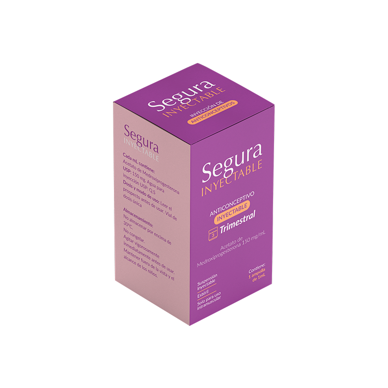 Segura Inyectable Acetato de Medroxiprogesterona 150 mg - 1 ampolla de ...