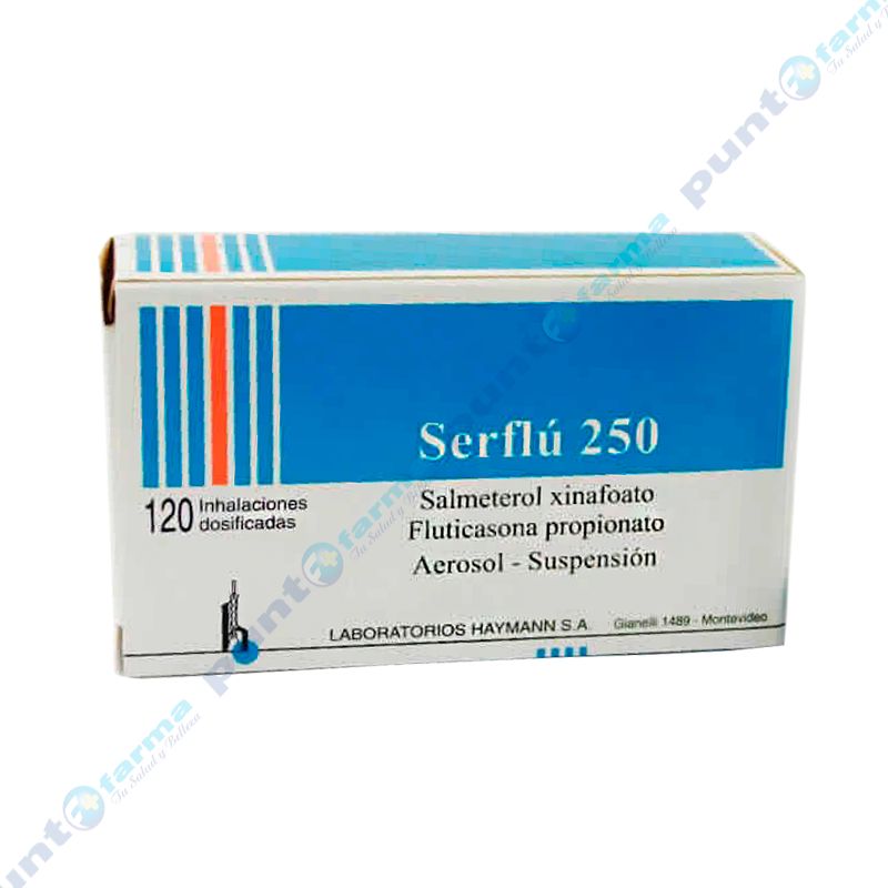 Serflu 250 - Contenido de 120 Inhalaciones dosificadas | Punto Farma