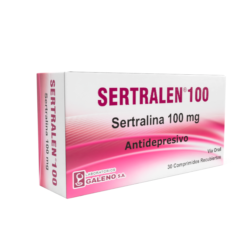 Sertralen 100 Sertralina 100 mg - Cont. 30 Comprimidos Recubiertos ...