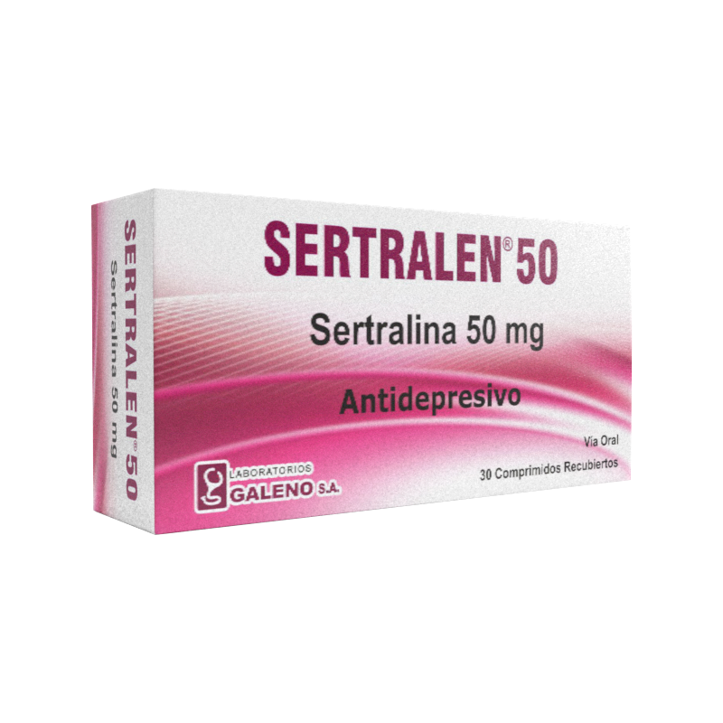 Sertralen 50 Sertralina 50 mg - Cont. 30 comprimidos recubiertos ...