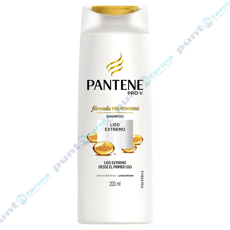 Shampoo Liso Extremo Pantene Pro - V - Cont.200 mL | Punto Farma