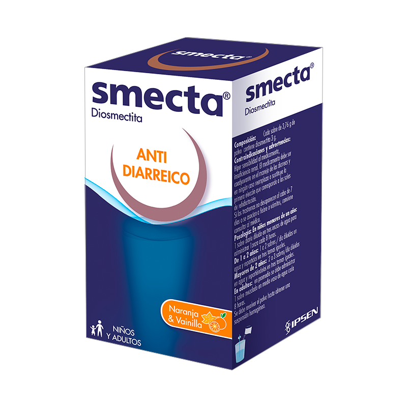 Smecta Diosmectita Sabor Naranja y Vainilla - 10 sobres | Punto Farma