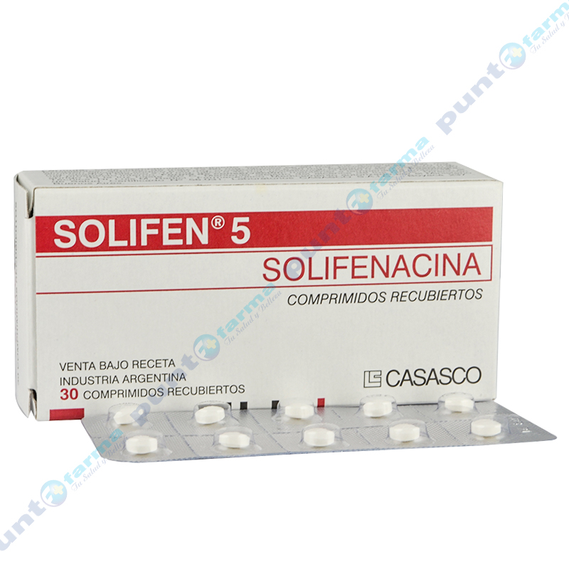 Solifen 5 Solifenacina - Cont. 30 Comprimidos Recubiertos. | Punto Farma