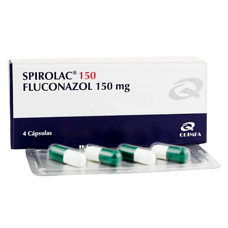 Spirolac 150 Fluconazol 150mg - Caja de 4 cápsulas | Punto Farma